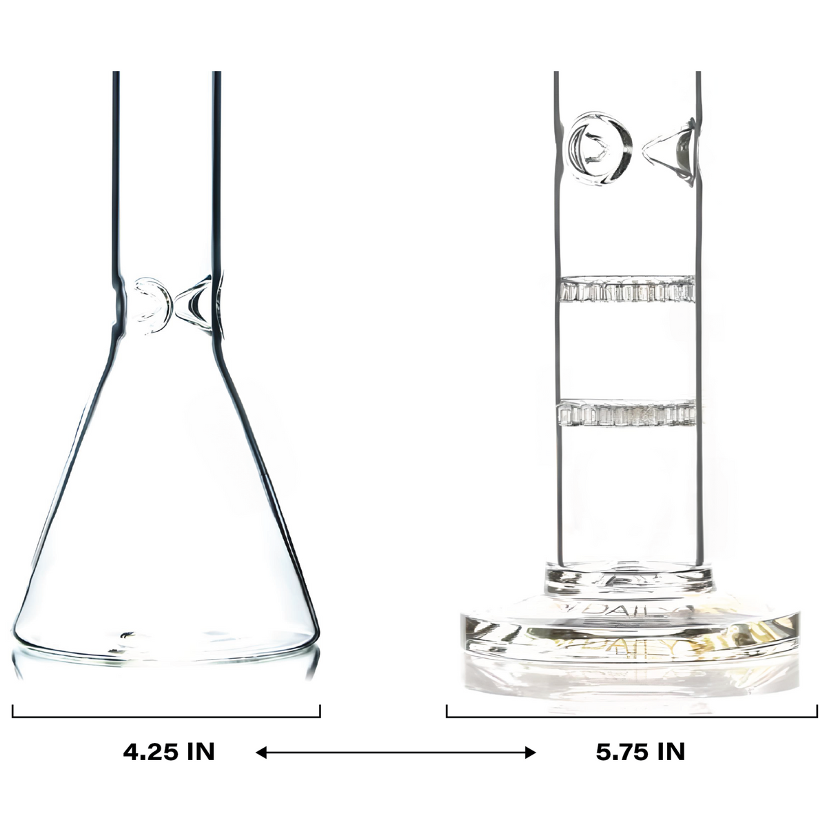 Glass Bong Base Bumper 4.25in-6in Straight Tube-Beaker | Glow Guard ...
